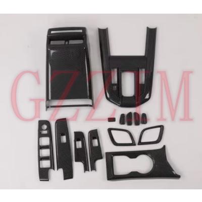 China Carbon Fiber Look Car Interior Decal Sticker Trim New Cars Decoration Accessories for DMAX D-max 2020 2021 for sale