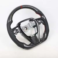 China New Product Wholesale Carbon Fibre Perforated Leather Steering Wheel for Toyota Camry for sale