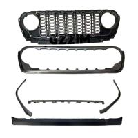 China Modified Car Front Bumper Grille Auto Grille Car Middle Grilles For Jeep JK JL 2024 for sale