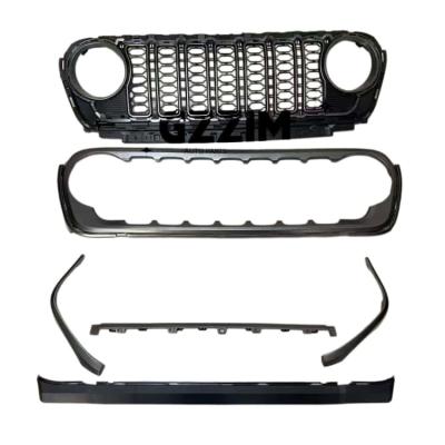 China Modified Car Front Bumper Grille Auto Grille Car Middle Grilles For Jeep JK JL 2024 for sale