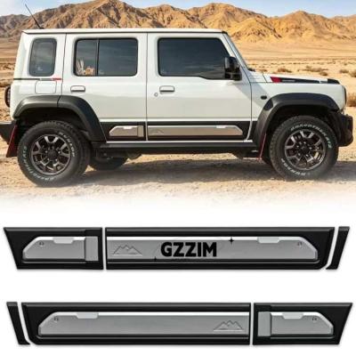 China Side Door PP Matte Black Door Protection Molding Trim Panel 4Pcs for Suzuki Jimny JB74 JB64 2018-2024 for sale