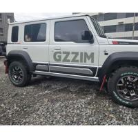 China Side Door PP Matte Black Door Protection Molding Trim Panel 4Pcs for Suzuki Jimny JB74 JB64 2018-2024 for sale