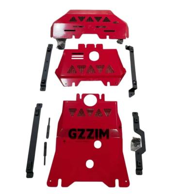 China High Quality Off Road Aluminum Alloy Lower Skid Plate Front Bottom Guard Replacement Bumper Board Trim for Hilux Travo 2025 for sale