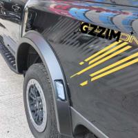 China Wheel Arch Fender Flares With Light for Ford RANGER T9 FENDER FLARE with Light Car Fender Flare With Led Enhanced Protection for sale