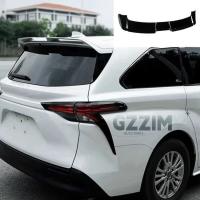 China Rear Roof Spoiler for Sienna 2021 2022 2023 Trunk Wing ABS Gloss Black Factory Direct for sale