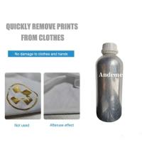 China Water Based Ink 1000ML Specialty Liquid Solution Transparent Color for Removing Heat Transfer Print Logo on Clothes for sale
