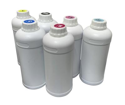 China 1L DTF Printer Ink CMYKW LC LM Heat Transfer Technology For PET Film Hot Melt Powder for sale
