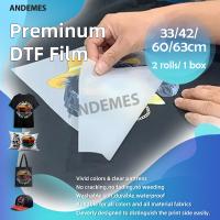 China DTF Printer Cold Film PET Roll Film 42cmx100m For Low Temperature Direct Cold Transfer Printer for sale