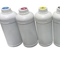 China Heat Transfer Textile Printing DTF Ink 1000ml CMYK White Printing Water Based Pigment Ink for sale