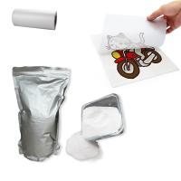 China Transfer Printing DTF Powder Adhesive White Hot Melt Powder With Excellent 100% Tested for sale