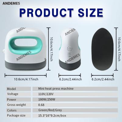 China Mini Heat Press Machine For T Shirts Transfer Logo Transfer Dimensions 15.3x16x9.2cm for sale