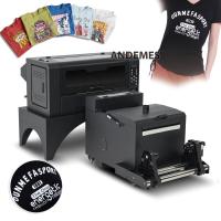 China A3 DTF Printer 33cm T-Shirt Printing Machine Dual Head Xp600 With Stainless Steel Powder Shaker Dryer for sale