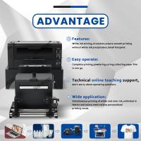 China 140KG Mini A2 17'' PET Film DTF Printer 42cm For T-Shirt With Two Epson Xp600 Printhead for sale