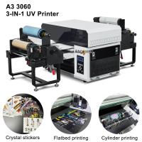 China 3060 3in1 UV Printer UV Special Ink 3 Printing Productively Cylinder Roll to Roll Crystal Sticker for Your Requirements for sale