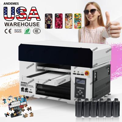 China Color Inkjet Paper Print Media 3060 UV 3-in-1 Printer Dual Epson Xp600 Head Roll to Roll Flatbed Cylinder with 1600 Print head for sale
