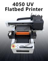 China 4050 UV Printer A2 UV Led Flatbed Printer for Phone Case Golf Balls Suitcase Glass Small Size Industry Inkjet Printer for sale