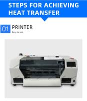 China Pigment Ink A3 13 Inch DTF Printer Single XP600 Head White Ink Circulation System for sale