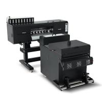 China DTF Printing Dual I3200 Head T-Shirt Printing Machine 24'' Print Width Powder Shaking Machine for sale