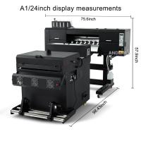 China DTF Printing Dual I3200 Head T-Shirt Printing Machine 24'' Print Width Powder Shaking Machine for sale