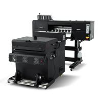 China 24Inch Dual I3200 Head Dtf Printing T-shirt Printing Machine Set with Powder Shaking Machine Plate Type Roll-to-Roll Printer for sale