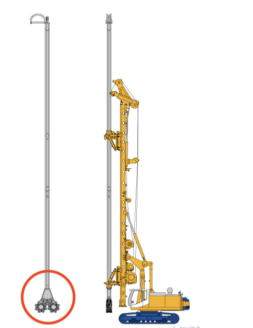 CSM method for water mud milling mixing wall