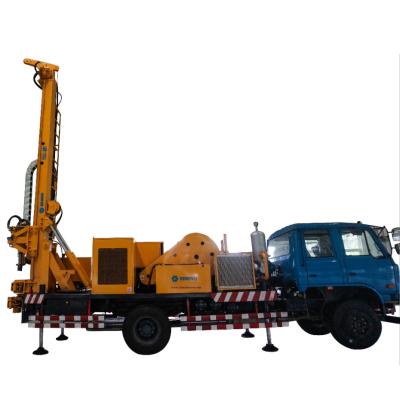 China Oem 400m Depth SNR400c Water well Drilling Rig Truck Mounted Or Crawler Mounted With Air Compressor Or  Mud Pump for sale