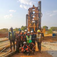 China SNR800C Water Well Drilling Rig Machine 800m Depth Crawler Type For Monitoring Wells With Air Compressor Or Mud Pump for sale