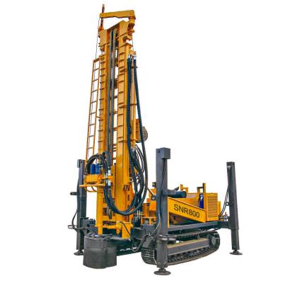 China SNR800C Water Well Drilling Rig Machine 800m Depth Crawler Type For Monitoring Wells With Air Compressor Or Mud Pump for sale