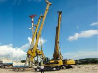 China Professional Engineering Deep Foundation Equipment  Rotary Hydraulic Drilling Pile Rig Max Drilling Depth 55m for sale