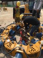 China Quick Assembled Hydraulic Pile Breaker Total Hydraulic Drived SPA5 With Adjustable Chain Cut Concrete Pile for sale