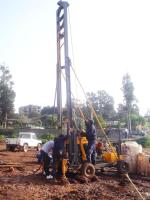 China High Frequency XYL-2B Crawler Type  Core Drilling Rig Four Hydraulic Jacks 350m Drilling Depth for sale