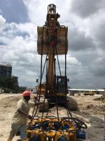 China SPA8 Efficient Hydraulic Pile Breaker Environmental Protection Pile Diameter 450 - 2000mm Cut Pile Head for sale