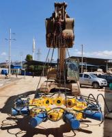 China Adjustable Chain Efficient 790kN SPA8 Hydraulic Pile Cutting Equipment for sale