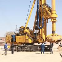 China Super large Depth 130m 4000mm Dia Hydraulic Rotary Drilling Rig mounted on original CAT chassis for construction work for sale