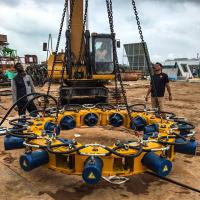 China 1800mm Steel Hydraulic Pile Cutter Use With Excavators for sale