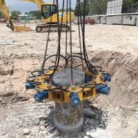 China 1800mm Steel Hydraulic Pile Cutter Use With Excavators for sale
