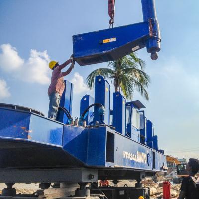 China PHC Concrete 5.24m/Min 650mm Hydraulic Static Pile Driver for sale