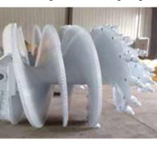 China 1350mm Length Double Cut Double Flight Rock Drilling Auger for sale