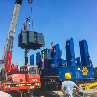 China 208tf Piling Pressure 8.9m/Min 45kw Hydraulic Static Pile Driver for sale