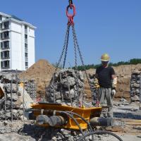 China SPF400B Yellow Hydraulic Pile Cutter , Concrete Pile Breaker Square Pile Breaker, Concrete Pile Cutter for sale
