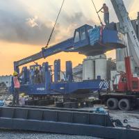 China 600mm Round Pile 422t Hydraulic Static Pile Driver for sale