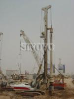 China CFA rotary drilling rig TR180W mounted on original CAT base with pull winch system for sale