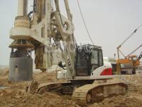 China CFA rotary drilling rig TR180W mounted on original CAT base with pull winch system for sale