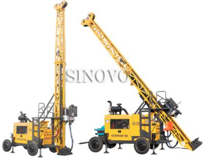 China Full hydraulic-mounted Geological Drilling Rig Diesel Engine With Flexible Operating System for sale