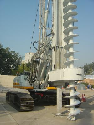 China CFA Rotary Drilling rig mounted on Caterpillar Base with pull down winch system for sale