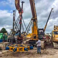 China Cylinder Stroke 230mm Machine Pile Breakers Hydraulic System 31.5MPa To Break Round P[ile, Cut Pile Head for sale