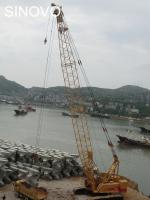 China CQUY1500 Hydraulic Crawler Crane With High Strength Steel Pipe Strong Hoisting Capacity for sale