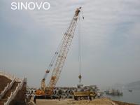 China CQUY1500 Hydraulic Crawler Crane With High Strength Steel Pipe Strong Hoisting Capacity for sale