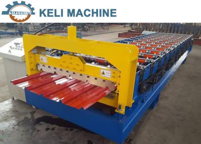 China PLC Color Steel Tile Making Machine 0.4-0.8mm Roof and Wall Sheet Roll Former 8-10m/min for sale