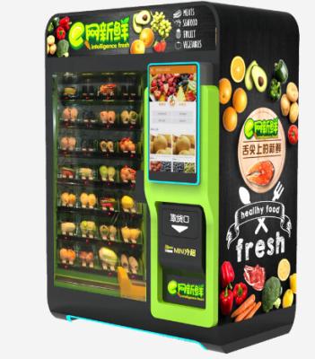 China Vending Machine Of Fresh Fruits Vegetables Salads Intelligent Single-Cabinet Commercial Sale Machine for sale